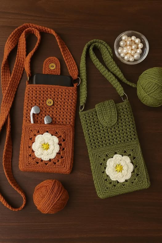 Crochet Granny Square Phone Pouch Pattern - Love Quilting Online